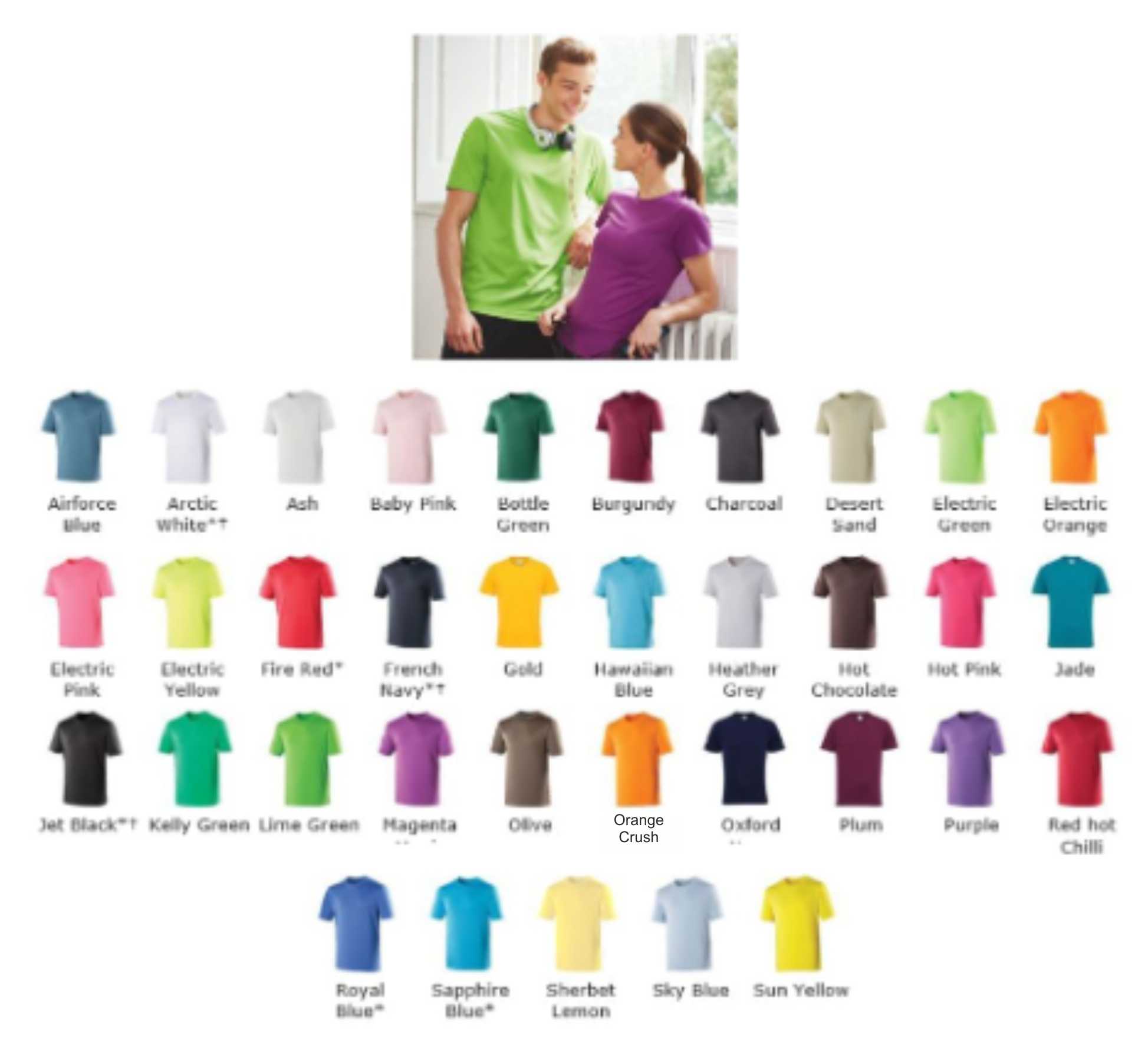 AWD JC001 Just Cool Tee Shirt - £6.12 : Ark Trading, Corporate Clothing ...