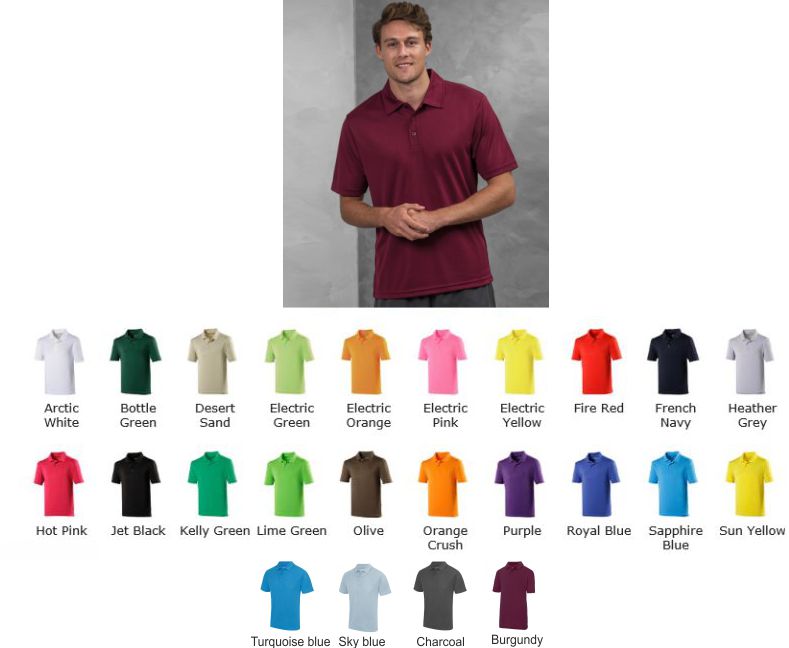 AWD JC040 Cool Polo Shirt - £10.45 : Ark Trading, Corporate Clothing ...