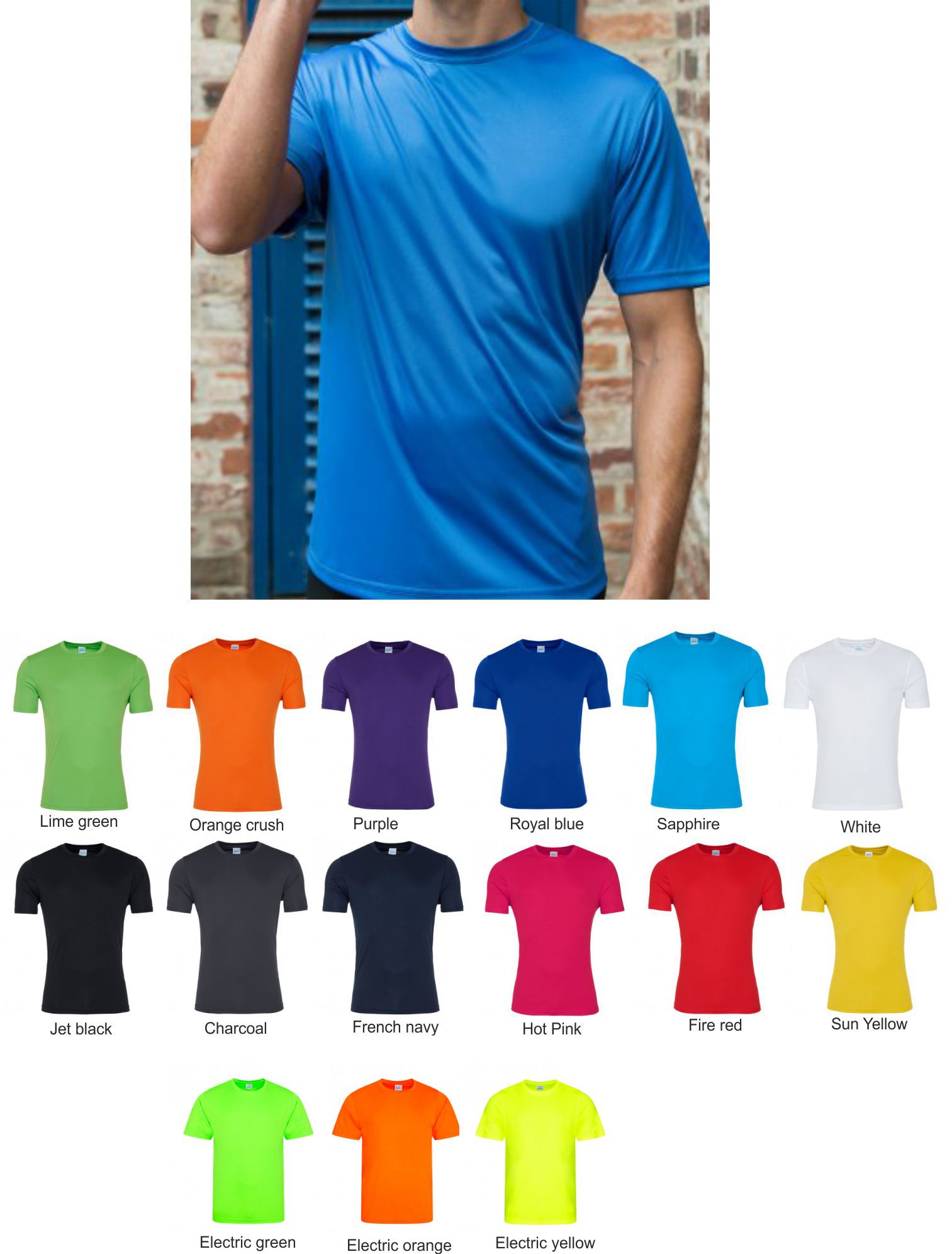 MEN'S PERFORMANCE CREW NECK TEES : Ark Trading, Corporate Clothing ...