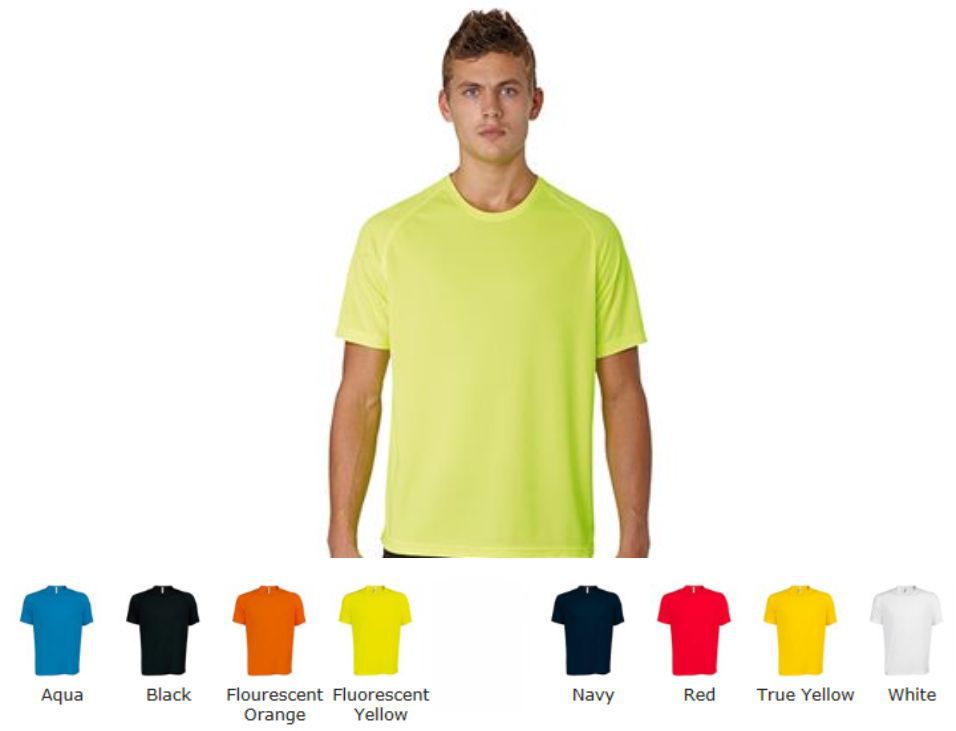 Proact PA438 Sports Tee Shirt - £5.86 : Ark Trading, Corporate Clothing ...